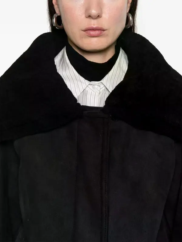 ROMEO GIGLI 1990s Shearling Collar Coat
