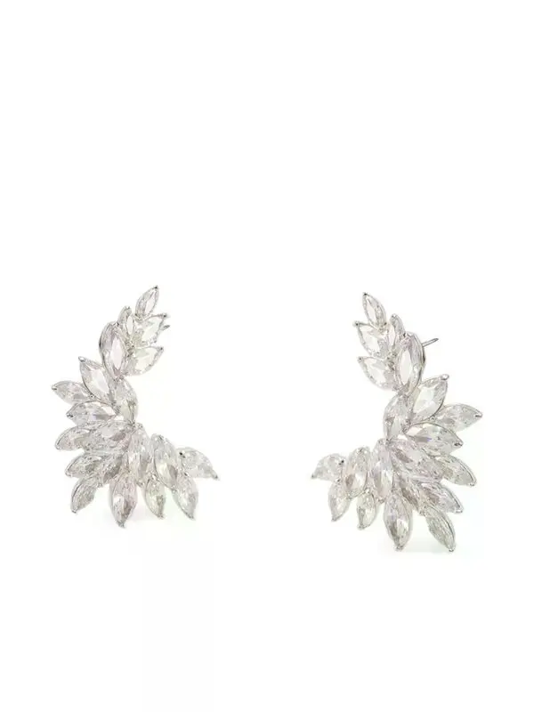 SELF-PORTRAIT Crystal Cuff Earrings