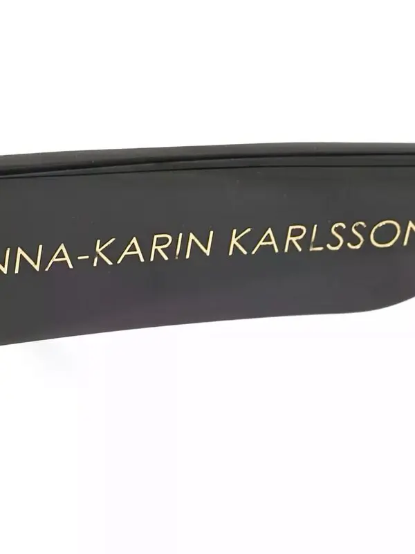 Anna-Karin Karlsson 2010s Cat-eye Sunglasses With Gold-tone Embellishments