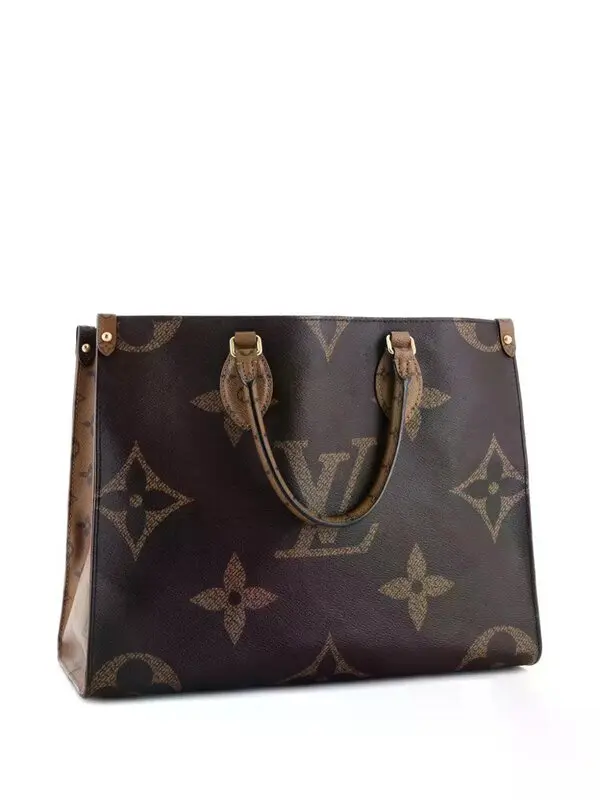 LOUIS VUITTON Onthego Reverse Monogram Giant Mm Tote Bag - Brown