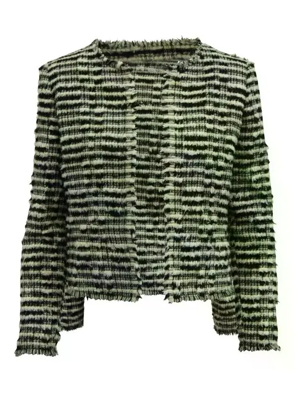 IRO PARIS And White Textured Tweed Jacket