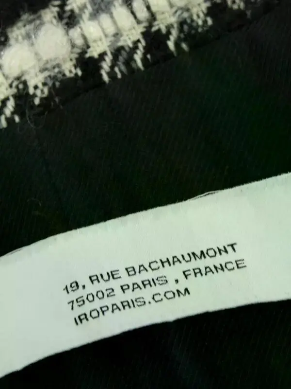 IRO PARIS And White Textured Tweed Jacket