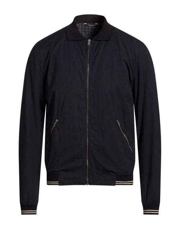 Dolce & Gabbana Harrington Jacket With Knitted Trims