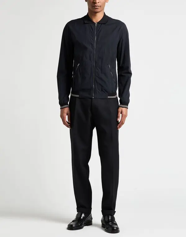 Dolce & Gabbana Harrington Jacket With Knitted Trims