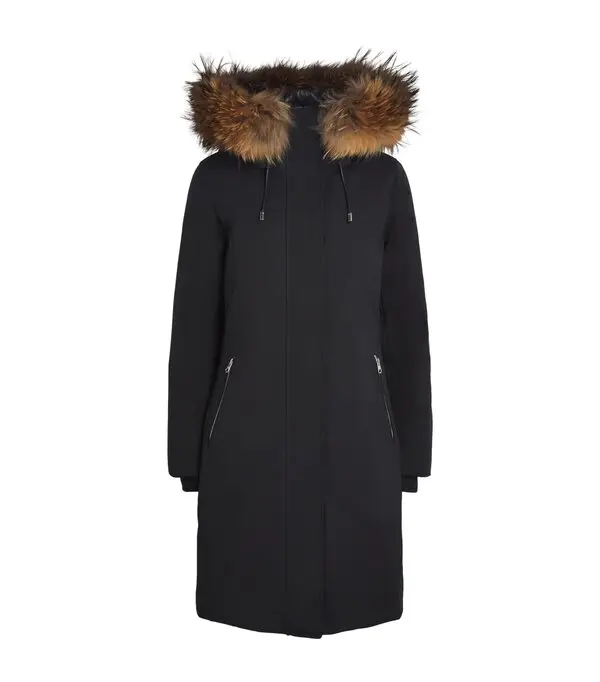 Mackage Down-filled Nordic Tech Coat With Fox Fur Trim