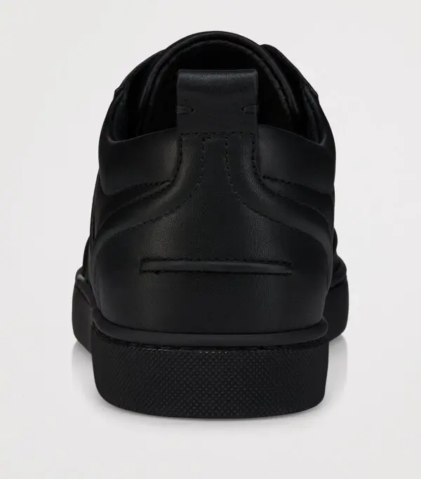 CHRISTIAN LOUBOUTIN Retero Leather Low-top Sneakers - Black