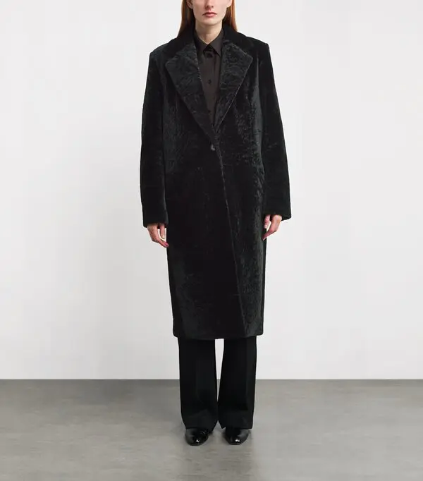 TOTEME Shearling Trench Coat