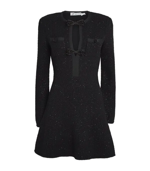SELF-PORTRAIT Sequinned Mini Dress