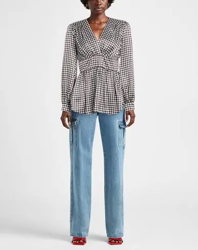 Moschino Viscose And Silk Peplum Top