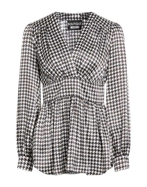 Moschino Viscose And Silk Peplum Top