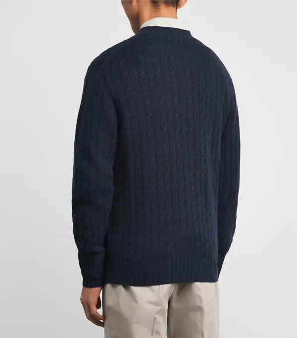 N.peal Organic Cashmere Cable-knit Thames Sweater