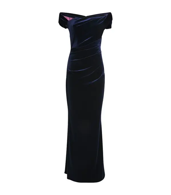 Talbot Runhof Velvet Donavan Maxi Dress