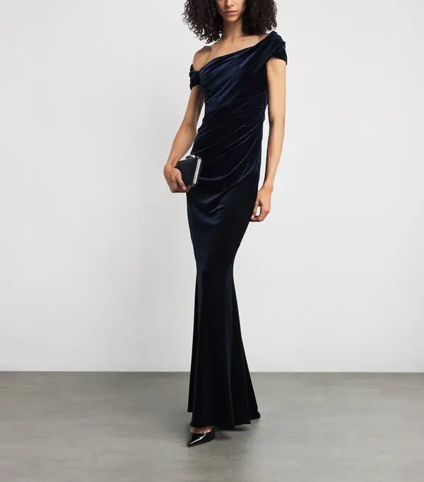 Talbot Runhof Velvet Donavan Maxi Dress