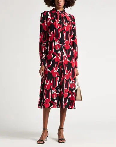 Moschino Floral-print Silk Midi Dress