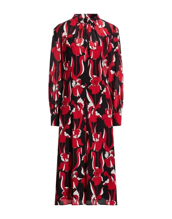 Moschino Floral-print Silk Midi Dress