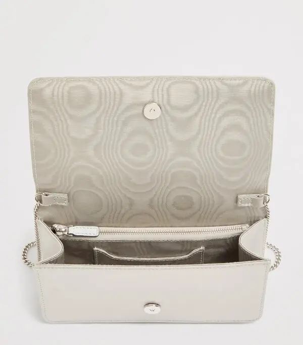 Valentino Garavani Mini Embellished Vlogo Signature Shoulder Bag - Silver