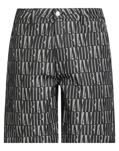 Amiri Logo-print Denim Shorts - Black