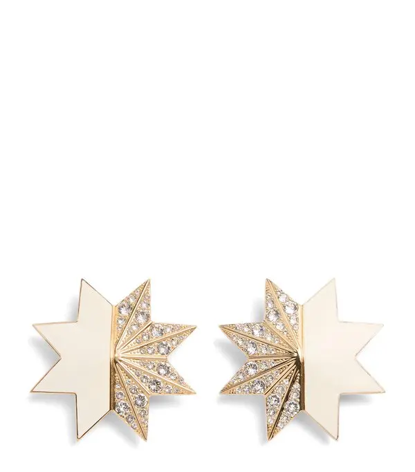 Valentino Garavani Embellished Star Earrings - Gold