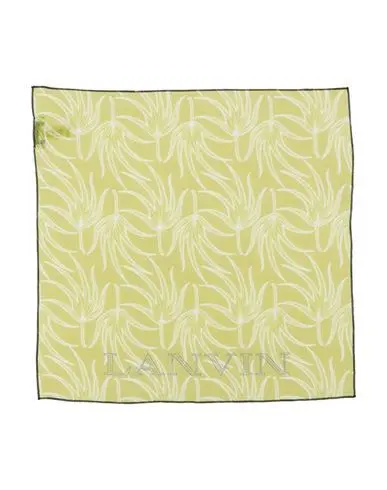 LANVIN Scarf Lime Cotton, Silk - Green