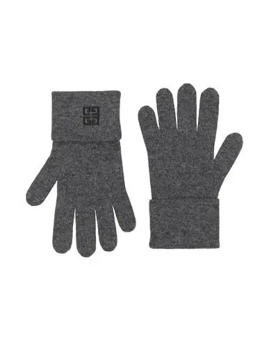 Givenchy Knitted Wool And Cashmere Gloves - Grey