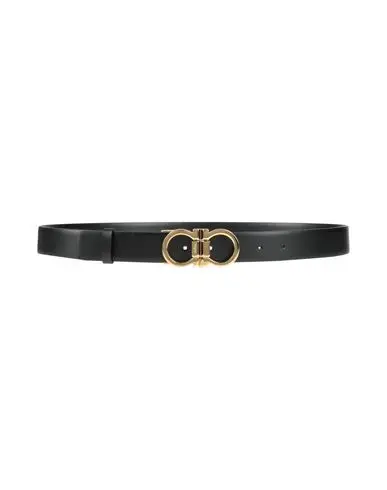 FERRAGAMO Donna H 30 Calfskin Belt - Black