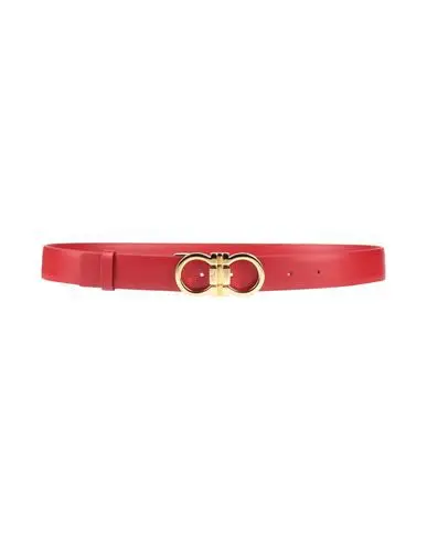 FERRAGAMO Donna H 30 Calfskin Belt - Red