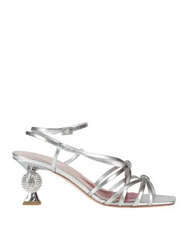 ROGER VIVIER Sandals In Leather With Appliqués And Crystals