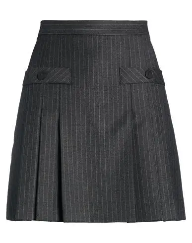 Sandro Mini Skirt In Pinstriped Cool Wool