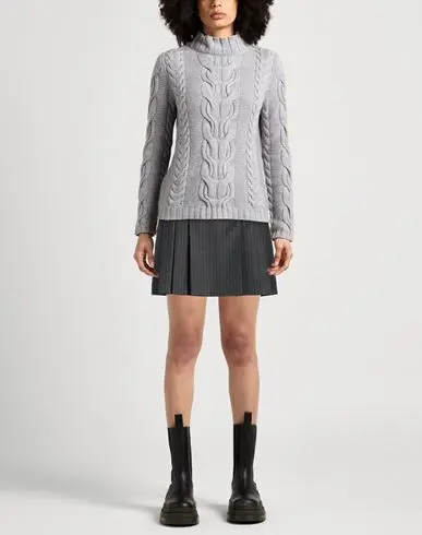 Sandro Mini Skirt In Pinstriped Cool Wool