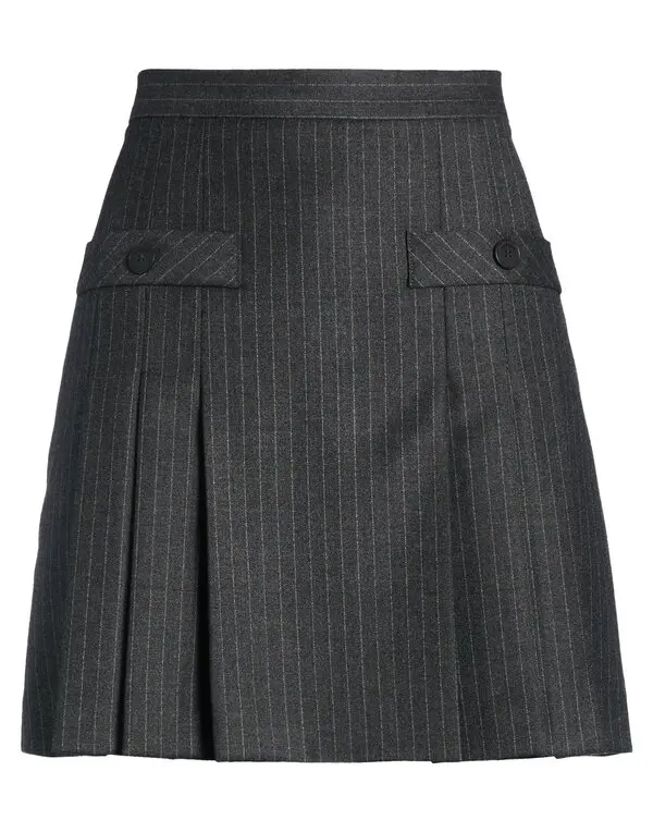 Sandro Mini Skirt In Pinstriped Cool Wool