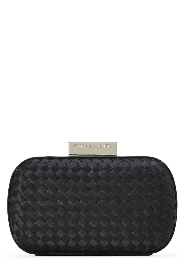Bottega Veneta Intrecciato Satin Clasp Handle Clutch
