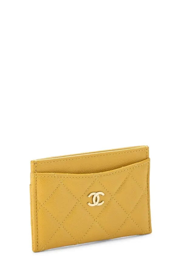Chanel Quilted Caviar Card Holder