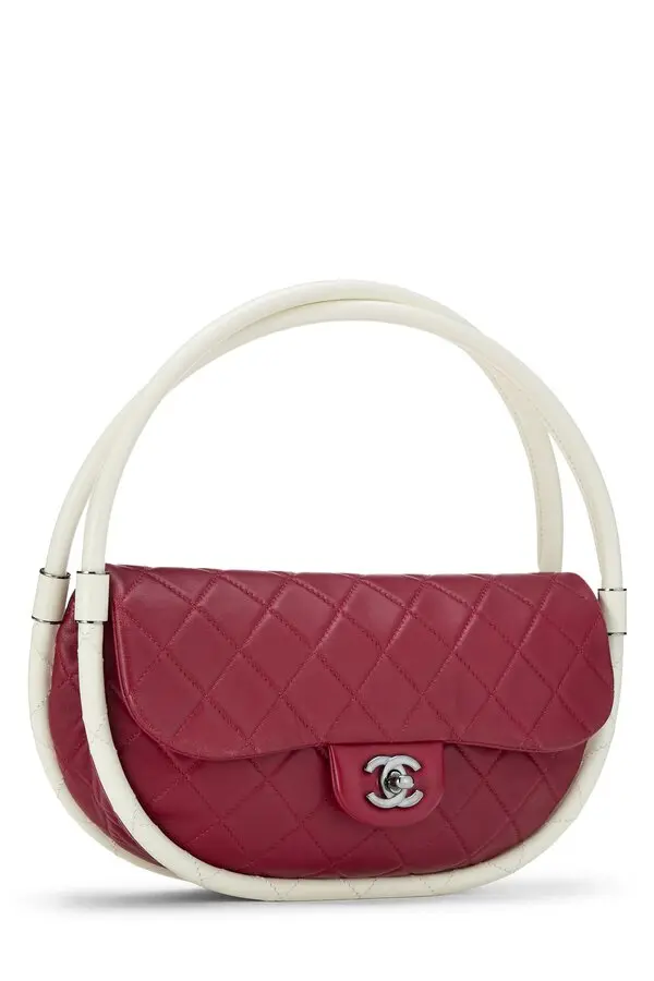 Chanel Lambskin Hula Hoop Bag - Red