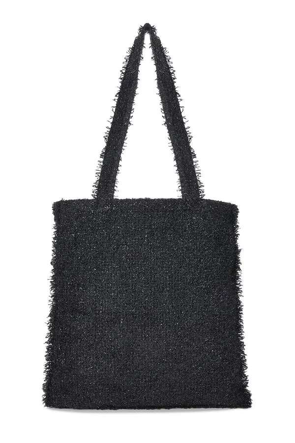 Chanel Tweed Robot Shopping Tote