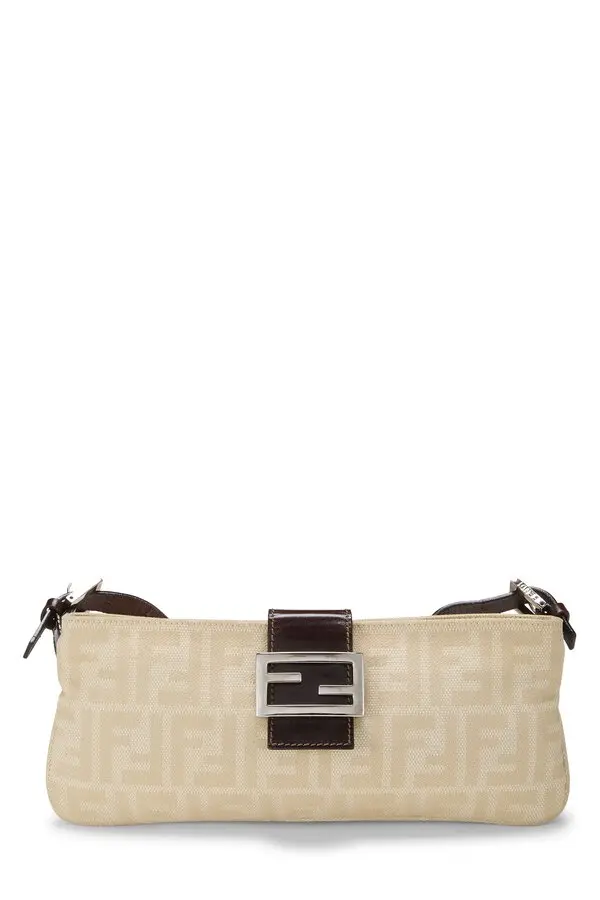 Fendi Zucca Canvas Shoulder Bag