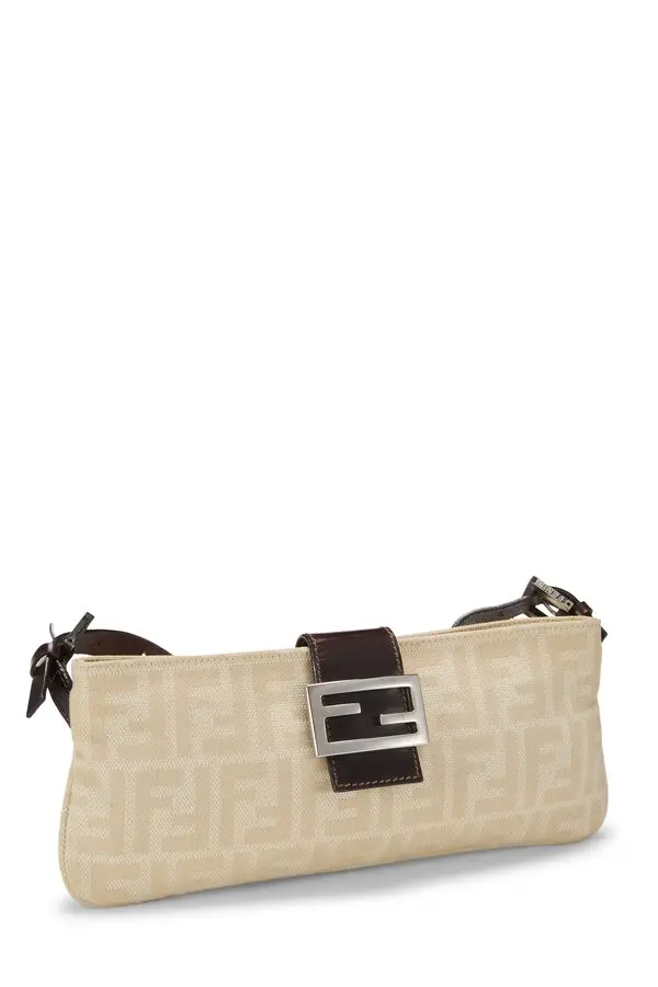 Fendi Zucca Canvas Shoulder Bag