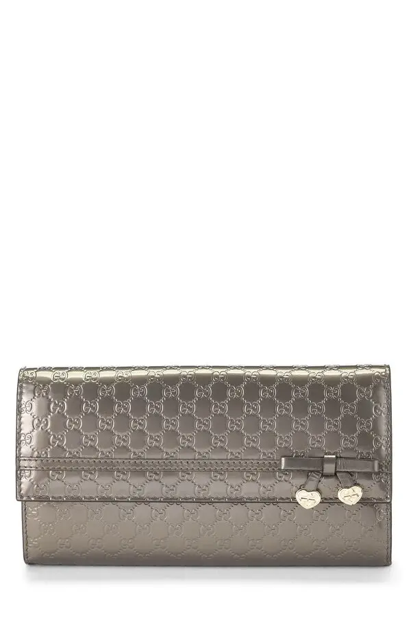 Gucci Microssima Continental Wallet - Grey