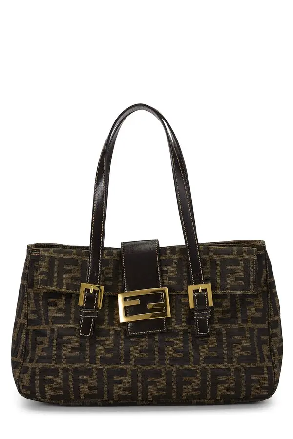 Fendi Zucca Tote - Brown
