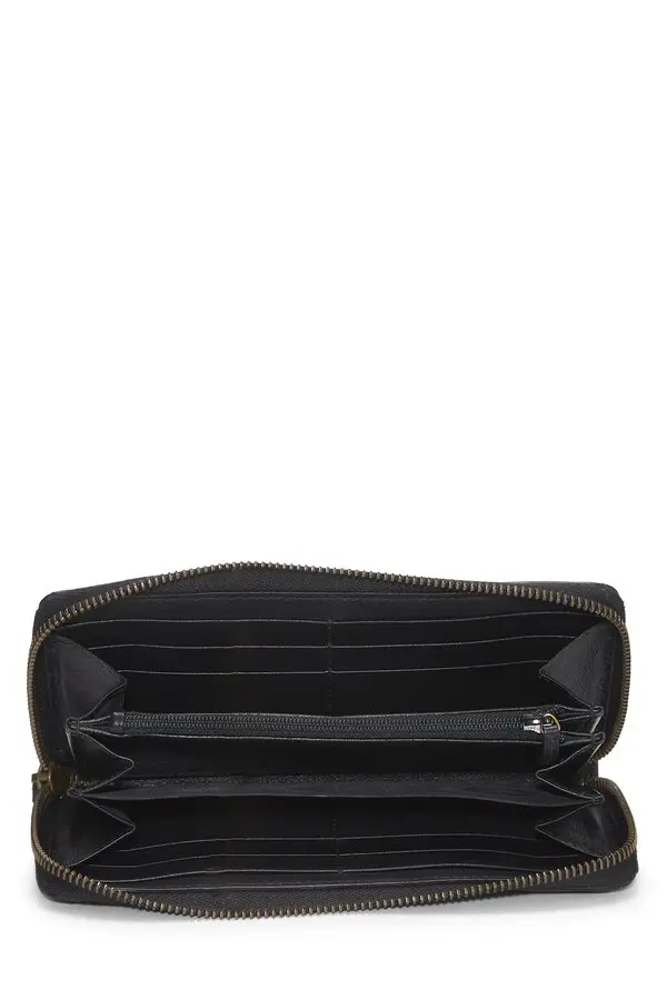 Gucci Matelassé Gg Marmont Zip Wallet - Black