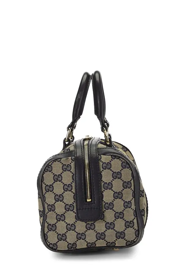 Gucci Original Gg Web Boston Bag