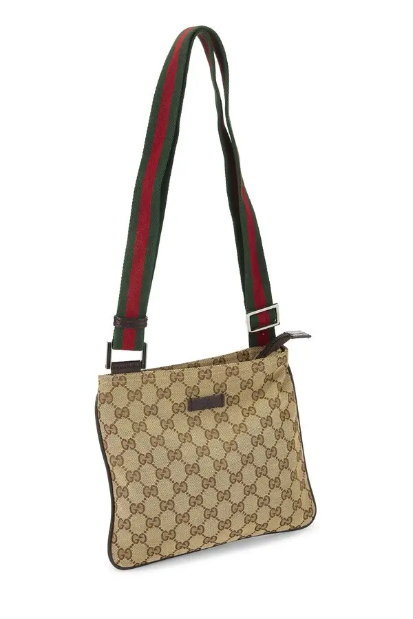 Gucci Original Gg Web Messenger - Beige