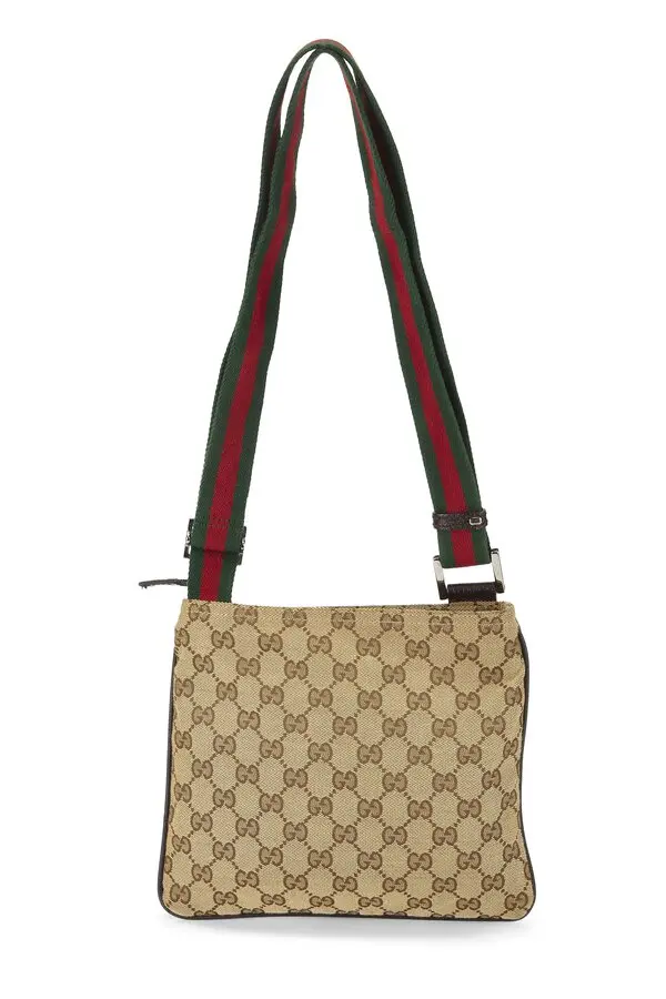 Gucci Original Gg Web Messenger - Beige