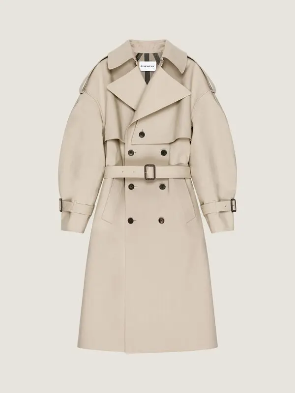 Givenchy Couture Seam Cotton Trench Coat
