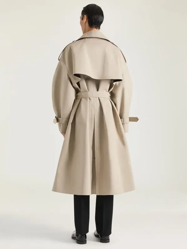 Givenchy Couture Seam Cotton Trench Coat