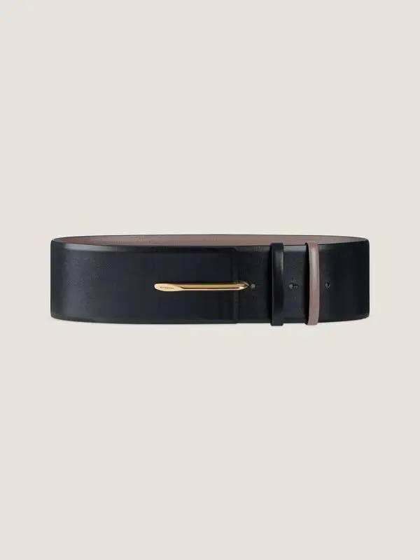Givenchy Pinch Reversible Leather Belt - Black/white