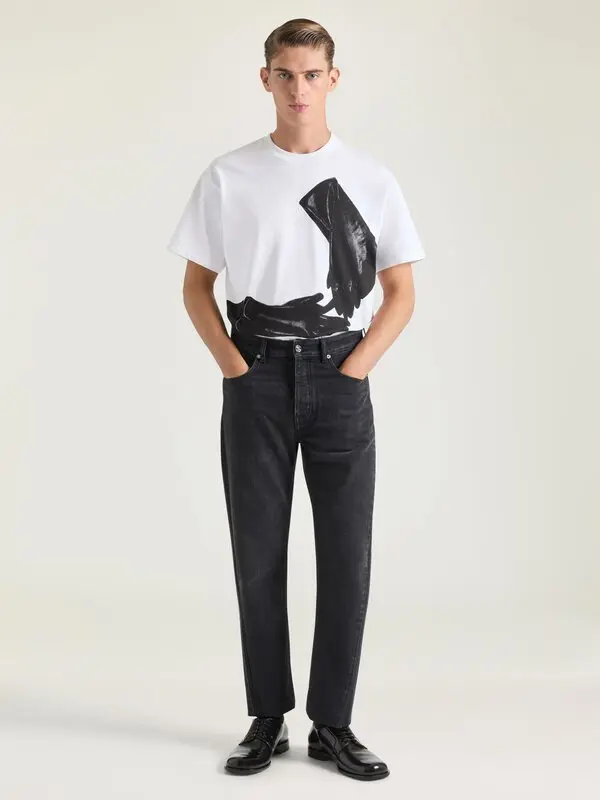 Givenchy Couture Seam Straight Fit Shadow Washed Jeans