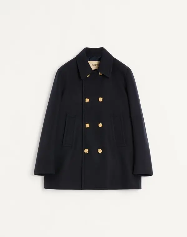 Valentino Garavani Double-breasted Wool Felt Coat