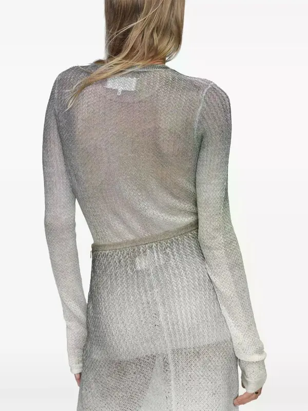 MAISON MARGIELA Semi-sheer Sweater - Grey