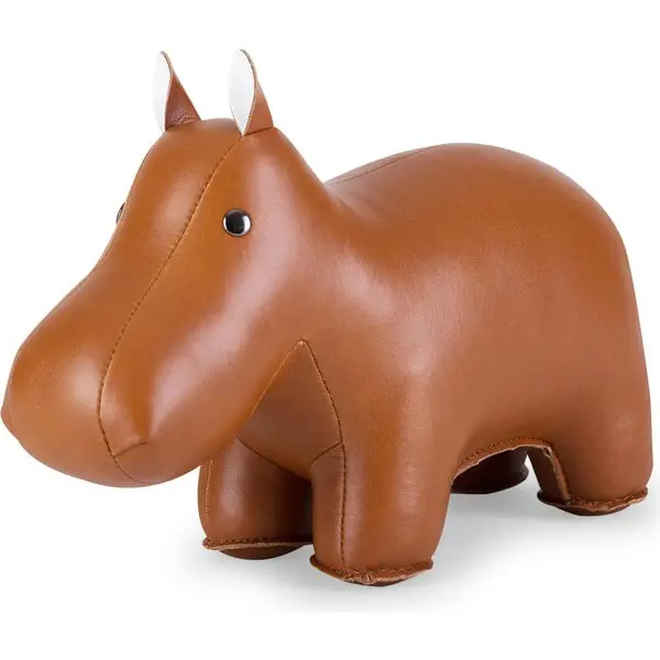 ZUNY Hippo Bookend - Tan White