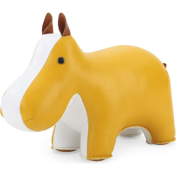 ZUNY Hippo Bookend - Yolk Yellow White